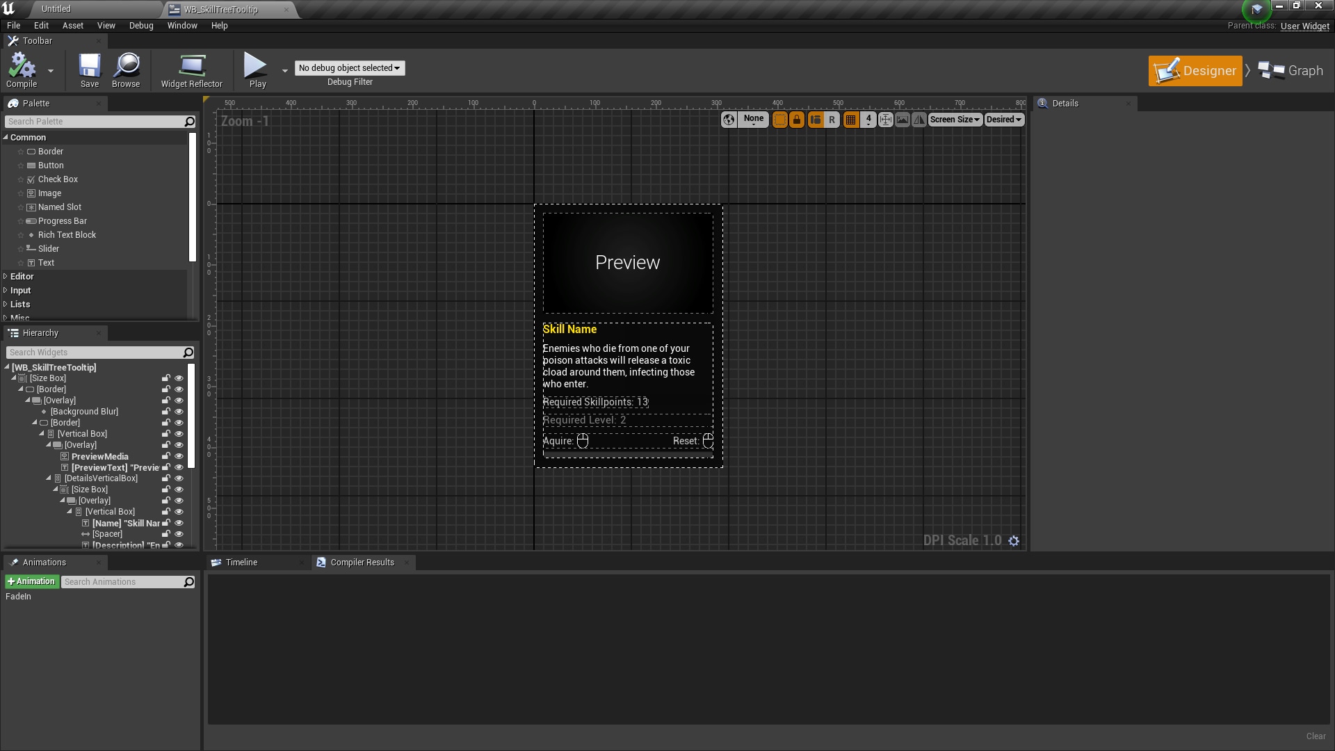 Skill Tree System - Unreal Engine Asset